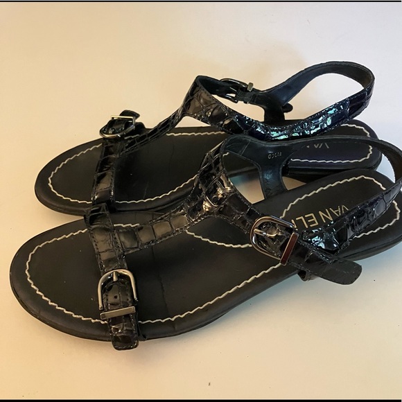 Vaneli | Shoes | Vaneli Taletha Black Strappy Back Adjustable Sandals ...